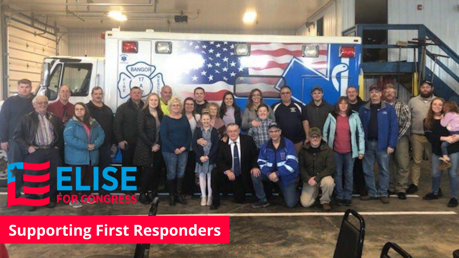 Supporting First Responders - Elise for Congress
